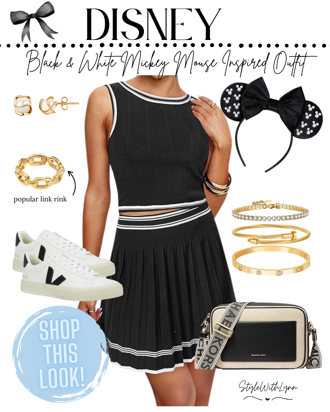 Elegant Mickey Mouse Inspired Look – Style With Lynn